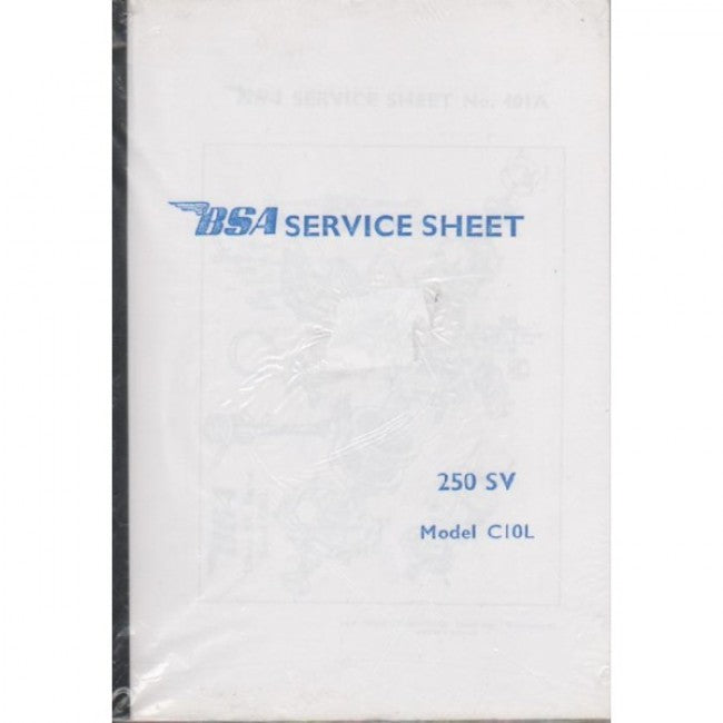 BSA 250 C10L Service Sheet – British Parts Flawil
